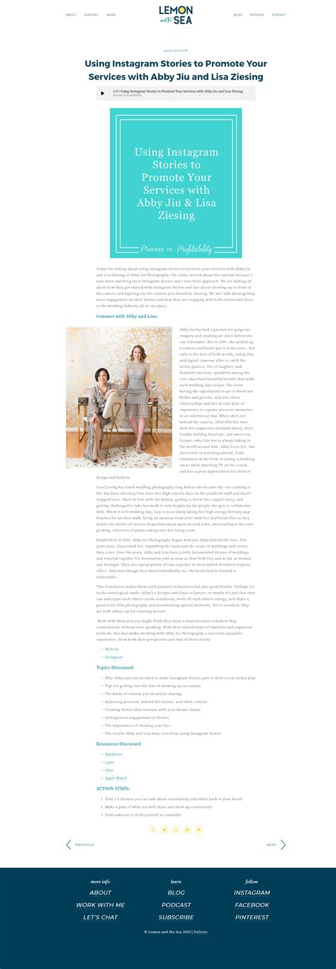 The Importance Of Custom Css In Squarespace Design Lemon And The Sea