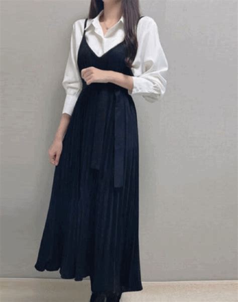 당일출고🚀겨울재고할인77가능 엘런 스웨이드 허리끈 리본 뷔스티에 플리츠 롱원피스 에이블리