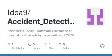 Github Idea Accident Detection Engineering Thesis Automatic Recognition Of Unusual Traffic