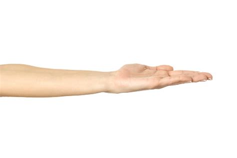 여자는 흰색 배경에 고립 된 프랑스 매니큐어 몸짓과 손 시리즈의 일부 열다에 대한 스톡 사진 및 기타 이미지 열다 요구