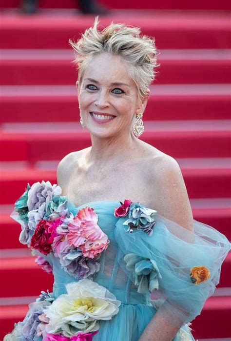 63 წლის შერონ სტოუნმა კანის კინოფესტივალის წითელ ხალიჩაზე „დოლჩე და გაბანას“ კაბაში გაიბრწყინა