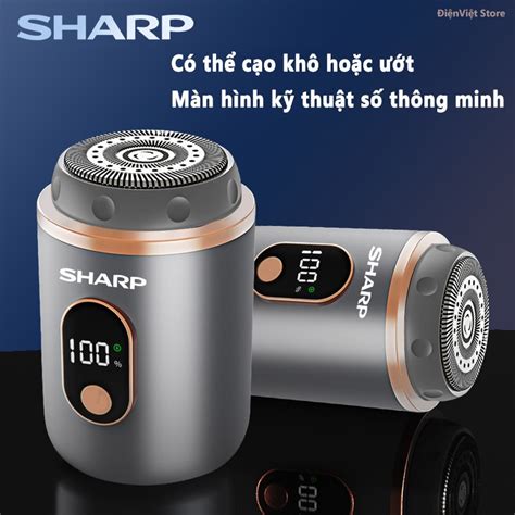 Máy Cạo Râu Mini Nhỏ Gọn Sharp Dao Cạo Râu điện Không Trầy Xước Bỏ