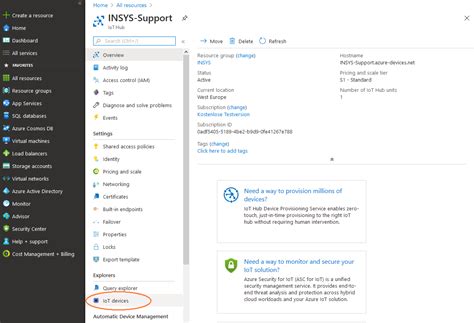 Azure Iot Hub Sending Values Receiving Commands