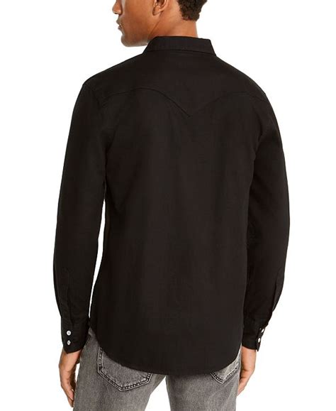 Levis Mens Standard Barstow Western Long Sleeve Denim Shirt And Reviews