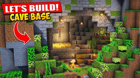 How To Build An Easy Minecraft Cave Base Full Tutorial Youtube