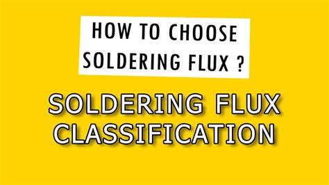 Soldering Flux Type
