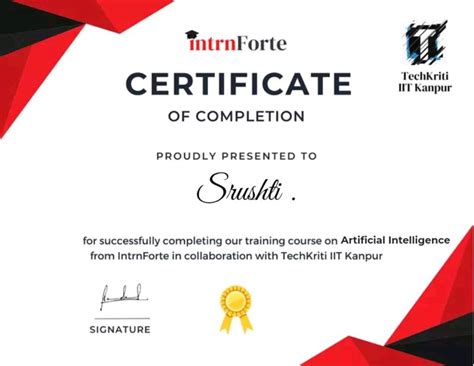 srushti chordia on linkedin ai intrnforteai artificialintelligence