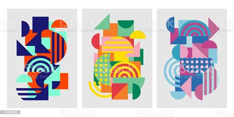 다채로운 유행 기하학적 모양 패턴의 평면 요소 팝 아트 스타일의 질감 포스터 및 표지 템플릿 배경에 대한 현대적인 추상적 인 디자인 벡터 일러스트레이션 추상적인에 대한 스톡