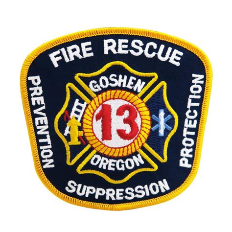 Custom Firefighter Patches Embroidered Patches Manufacturer Star Lapel Pin