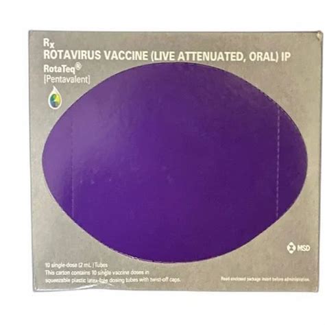 Msd Rotateq Rotavirus Vaccine 2ml At Rs 800 Pack In Asansol Id