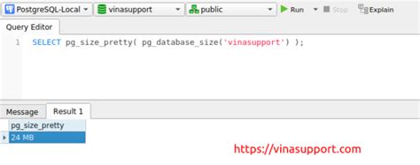 Hiển Thị Kích Thước Các Bảng Trên Postgresql Database Vinasupport