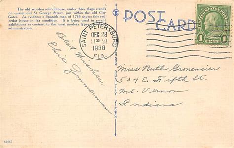 Oldest Class Room In The Oldest School House Oldest City In The United