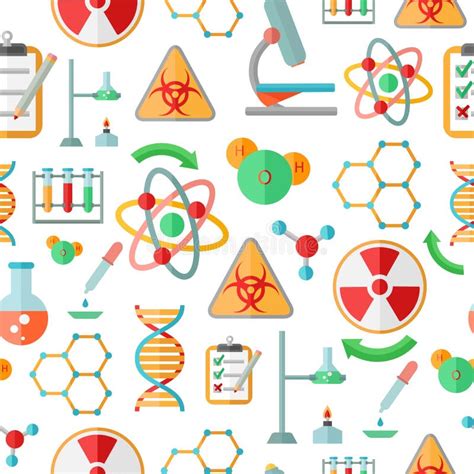 Chemistry Background Template Stock Vector Illustration Of