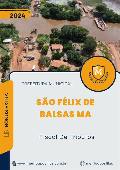 Apostila Fiscal De Tributos Prefeitura De São Félix De Balsas Ma 2024