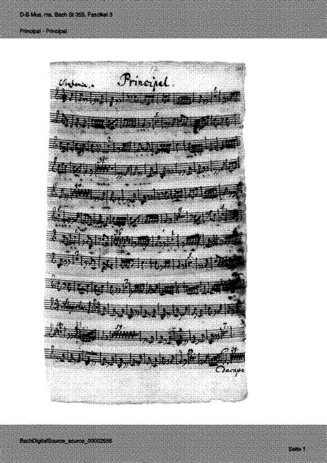 Oster Oratorium BWV 249 Bach Johann Sebastian IMSLP Free Sheet