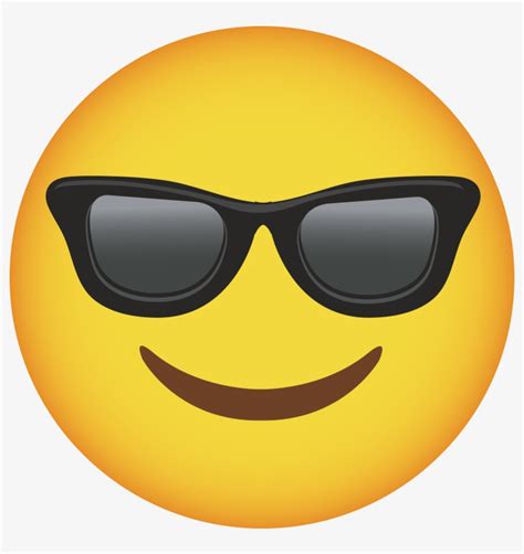 Smiling Face With Sunglasses Android Emoji By Pixelsq