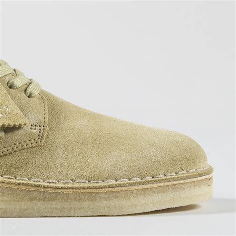 Clarks Originals Mens Coal London Shoes Maple Suede Beige