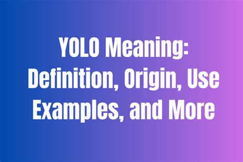 Yolo Meaning Definition Origin Use Examples And More Nextgenphone