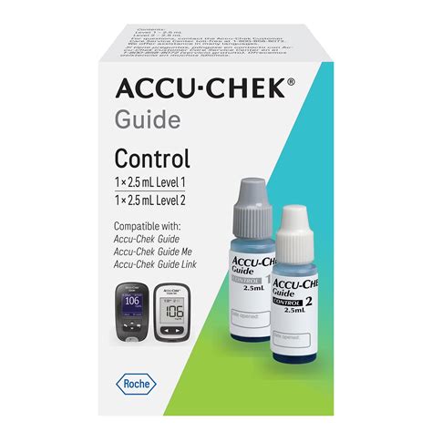 Accu Chek Guide Blood Glucose Control Solution Level 1 And Level 2