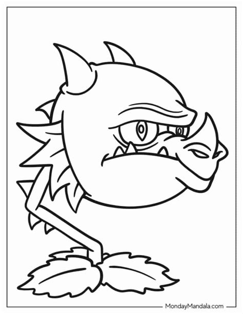 Plants Vs Zombies Coloring Pages Free