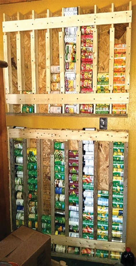 Diy Canned Food Dispenser House And Home Magazine Diy Vertical Can