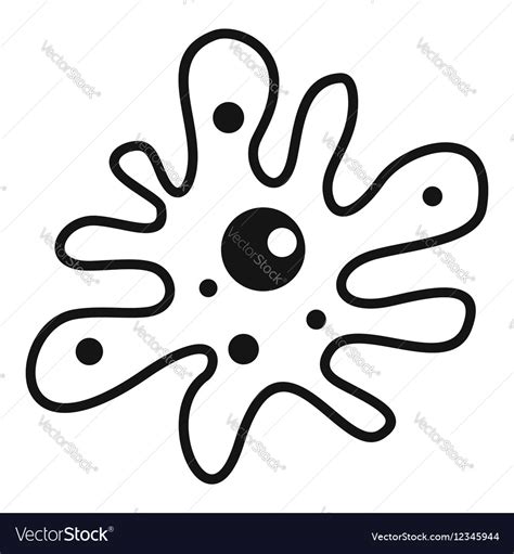 Amoeba Icon Simple Style Royalty Free Vector Image