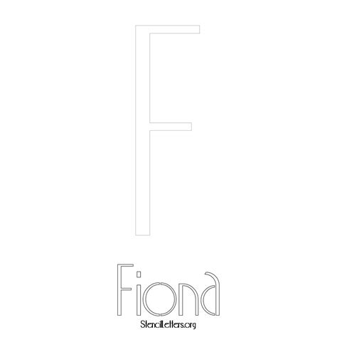 Fiona Free Printable Name Stencils With 6 Unique Typography Styles And Lettering Bridges