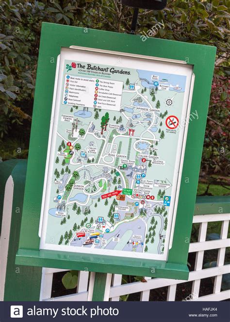 Butchart Gardens Map Home Decor