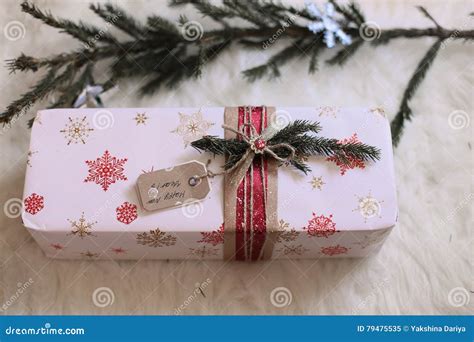 Photo Of Beautiful Christmas Present Stock Image Image Of Holiday