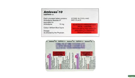 Buy Amlovas 10mg 15 Tablets Online At Best Prices Wellness Forever