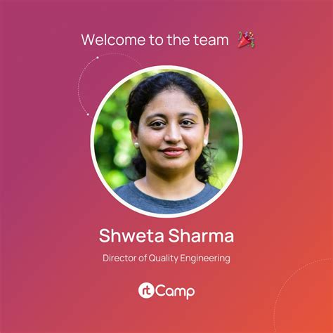 Rtcamp On Linkedin Were Thrilled To Have Shweta S Biju Joy Chirayil