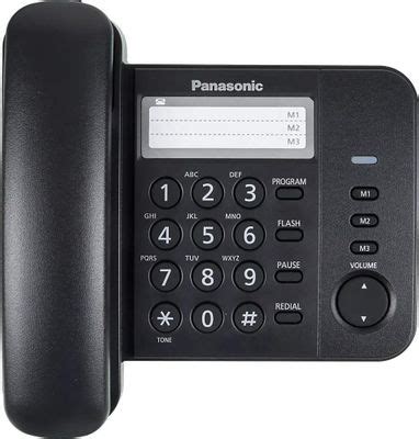 Характеристики Проводной телефон Panasonic KX-TS2352RUB, черный (507710 ...