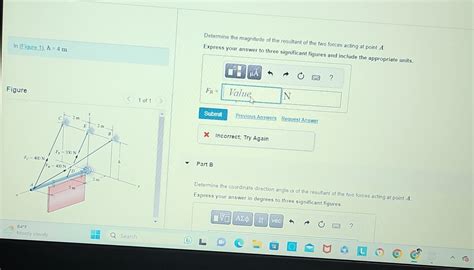 Solved Determine The Magnitude Of The Resultant Of The Two Chegg
