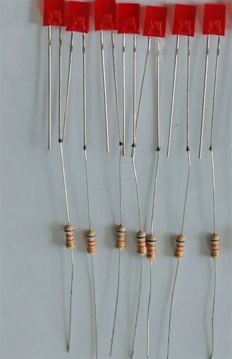 Light LED Diodes Square Butt Welded Resistor 3mm LED LED Lamp And Lighting