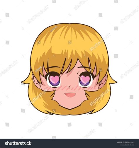 Anime Girl Love Comic Isolated Stock Vector Royalty Free 2138124963