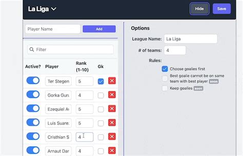 Generate Teams Randomly Based On Rank
