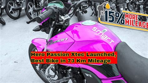 Hero Passion Xtec Launched Best Bike In 73 Km Mileage