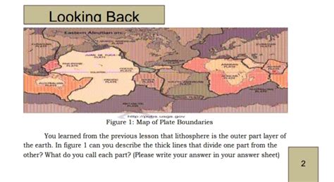 Lookina Back Figure 1 Map Of Plate Boundaries StudyX