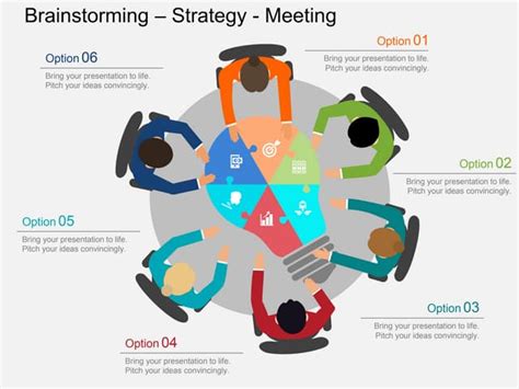 Brainstorming Free Powerpoint Diagram Pptx
