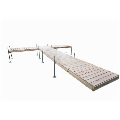 Tommy Docks 24 Ft L T Style Cedar Complete Dock Package Tdt 40024