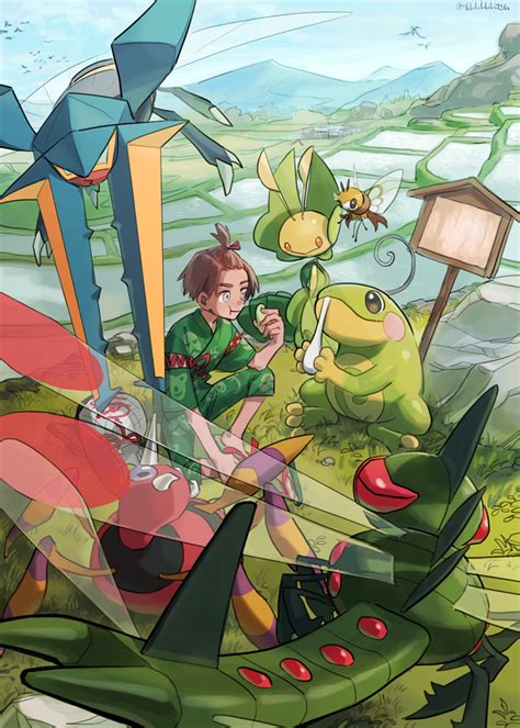 Ohhhhhhtsu Ariados Florian Pokemon Leavanny Politoed Ribombee