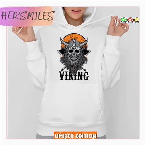 Skull And Axe Viking Valhalla T Shirt Hersmiles