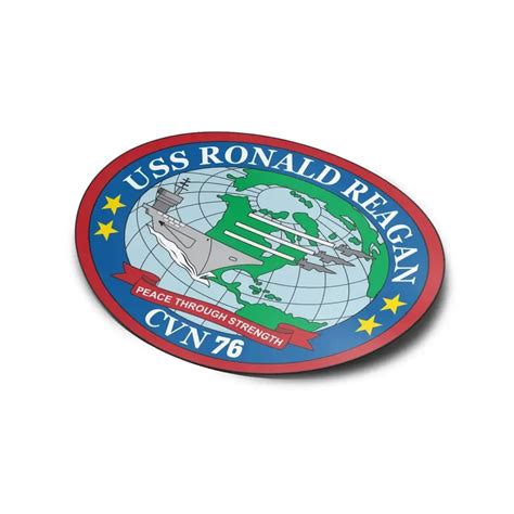 Uss Ronald Reagan Cvn 76 Die Cut Vinyl Sticker Decal