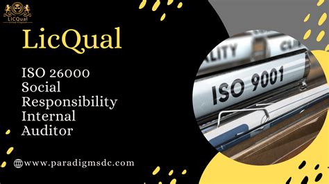 Iso 26000 Social Responsibility Internal Auditor Paradigm Skills Development Centre