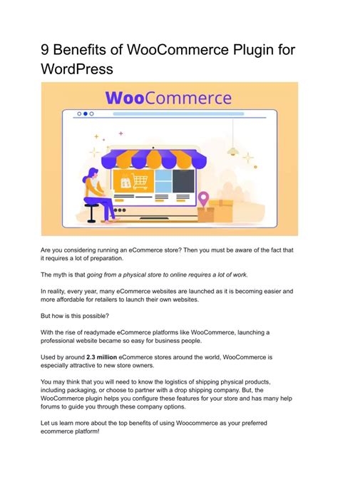 Ppt 9 Benefits Of Woocommerce Plugin For Wordpress Powerpoint