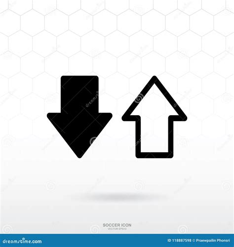 Change Player Or Replace Icon Soccer Football Sport Sign And Symbol Stock Vector