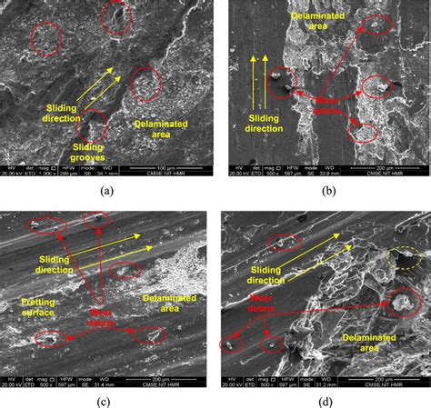 SEM Characterization Of Worn Out Surface A Base Alloy B 3 Hybrid