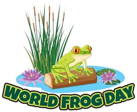 Ilustração para comemorar o dia mundial da sapo Vetor Grátis