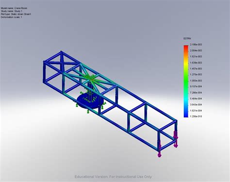 Group J Crane Project Proposal Homepage Finite Element Analysis Of Final Design