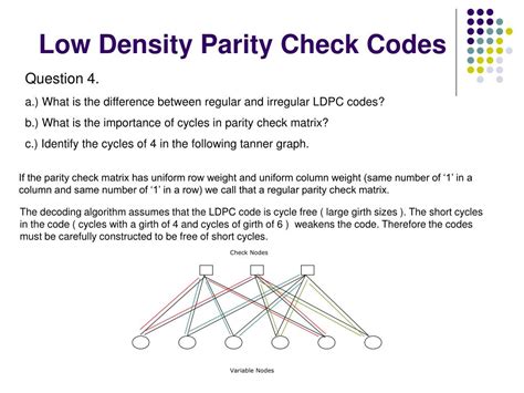 ppt low density parity check codes powerpoint presentation free download id 962013